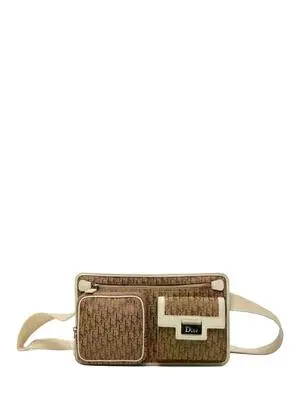 Dior Diorissimo Trotter Canvas Belt Bag - Brown