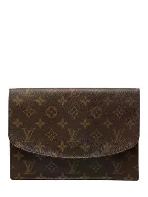 LOUIS VUITTON 1996 Monogram Pochette Rabat 23 Clutch - Brown