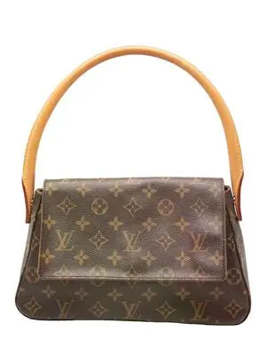 LOUIS VUITTON 2003 Monogram Mini Looping Shoulder Bag - Brown