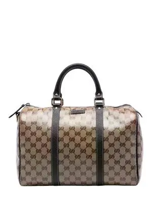 Gucci Gg Crystal Joy Boston Bag - Brown