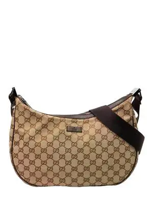 Gucci Gg Canvas Crossbody Bag - Brown