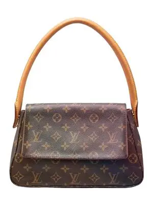 LOUIS VUITTON Monogram Mini Looping Shoulder Bag - Brown
