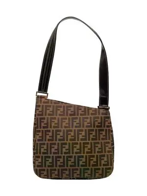 Fendi 20th Century Zucca Canvas Shoulder Bag - Brown