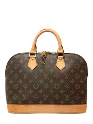LOUIS VUITTON 2001 Monogram Alma Pm Handbag - Brown