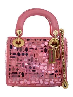 Dior 2021-2026 Mini Lady Satchel - Pink