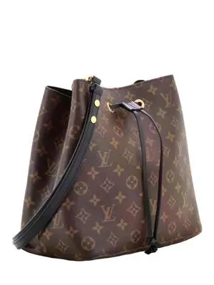 LOUIS VUITTON Neonoe Mm Bucket Bag Monogram Canvas - Black