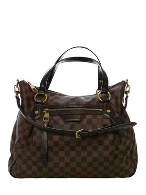 LOUIS VUITTON 2011 Damier Ebene Evora Mm Satchel - Brown