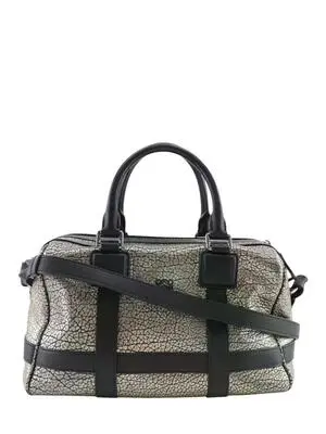 Loewe 2010-2026 Calfskin Anagram Paseo 30 Satchel - Black