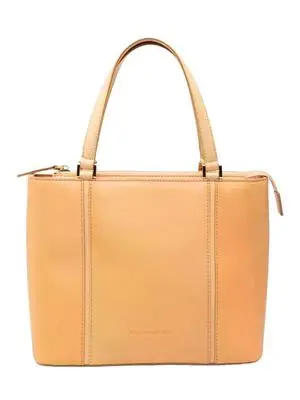 Burberry Leather Tote Bag - Brown