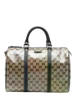 Gucci Gg Crystal Joy Boston Bag - Brown