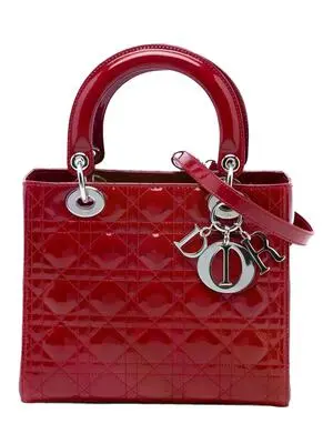 Dior 2009 Medium Lady Satchel - Red