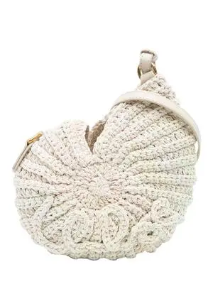 Chloé Crochet Crossbody Bag - White