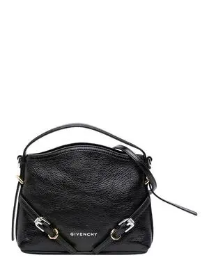 Givenchy Nano Leather Voyou Satchel - Black