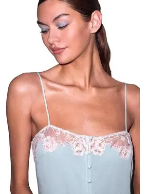 Fleur Du Mal Juliet Button Slip - Frosted Mint