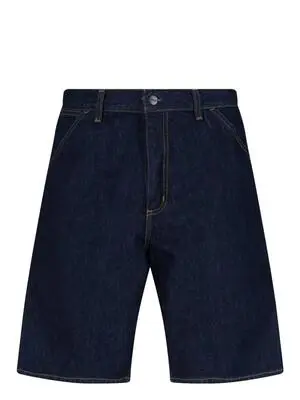Carhartt Work In Progress Single Knee Bermuda Shorts - Blue