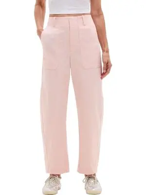 Athleta Skyline High Rise Barrel Leg Pant - Pink Sand