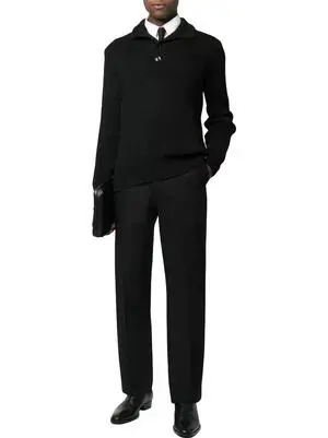 TOM FORD Ribbed Knit Quarter-Button Jumper