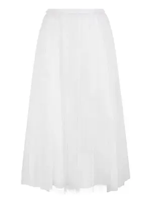 Valentino Garavani Elasticated-waistband Skirt - White
