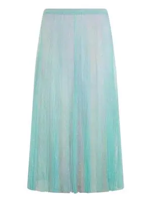 Valentino Garavani Pleated Skirt - Blue