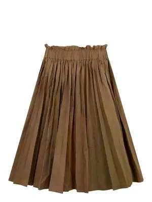 Valentino Garavani Pleated Skirt - Brown