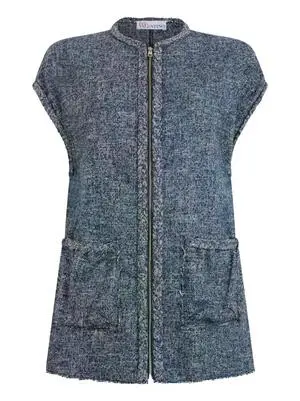 Valentino Garavani Braided Zip Vest - Blue