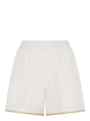 Valentino Garavani Elasticated-waistband Shorts - White