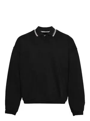 Alexander Wang Long-sleeve Polo Shirt - Black