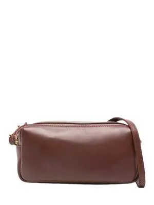 ELLEME Double-zip Leather Cross Body Bag - Brown