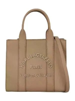 Karl Lagerfeld Embossed Square Tote - Neutrals