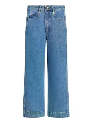 Cinq À Sept Betsy Wide-leg Jeans - Blue