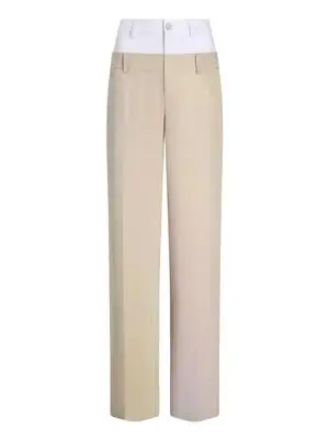 Cinq À Sept Dionne Double-waistband Trousers - Neutrals