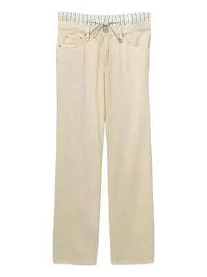 Rag & Bone Striped-waist Trousers - Neutrals