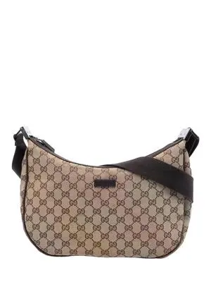 Gucci Gg Canvas Crossbody Bag - Brown