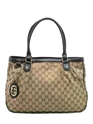 Gucci Gg Canvas Sukey Tote Bag - Brown
