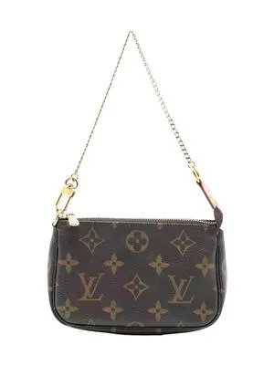 LOUIS VUITTON 2021 Monogram Mini Pochette Accessoires - Brown