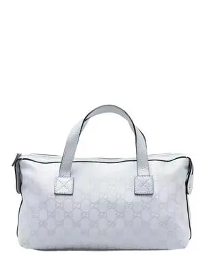 Gucci Gg Canvas Handbag - Silver
