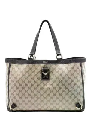 Gucci Gg Crystal Abbey D-ring Tote Bag - Brown