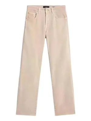 7 For All Mankind Calie Straight Leg Jeans - Neutrals