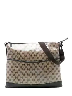 Gucci Gg Crystal Crossbody Bag - Brown