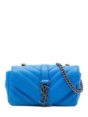 Saint Laurent 2015 Classic Monogram Chain Bag - Blue