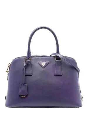 Prada Saffiano Lux Promenade Satchel - Purple