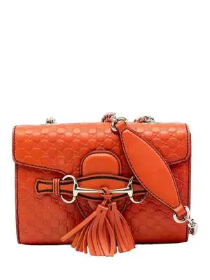 Gucci Mini Microissima Emily Crossbody Bag - Orange