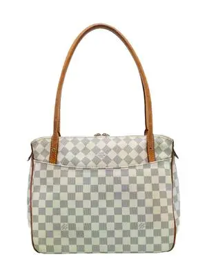 LOUIS VUITTON 2011 Damier Azur Figheri Pm Shoulder Bag - White