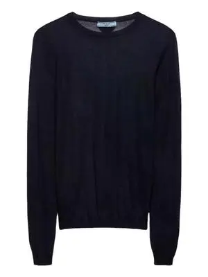Prada Cashmere And Silk Crew-neck Sweater - Blue