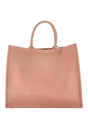 Dior Book Embossed Leather Large Tote Bag - Neutrals