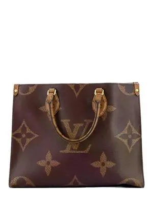 LOUIS VUITTON Onthego Reverse Monogram Giant Mm Tote Bag - Brown