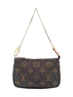 LOUIS VUITTON 2018 Monogram Mini Pochette Accessoires - Brown