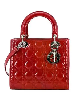 Dior Lady Medium Satchel - Red