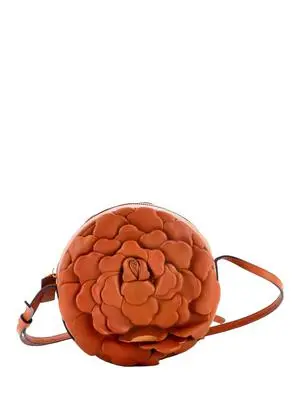 Valentino Garavani Atelier 03 Rose Edition Leather Crossbody Bag - Brown