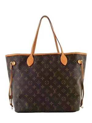 LOUIS VUITTON Neverfull Mm Monogram Canvas Tote Bag - Brown